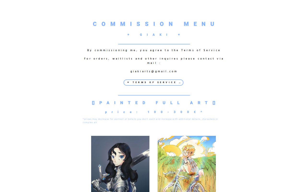 G I A K I commission menu